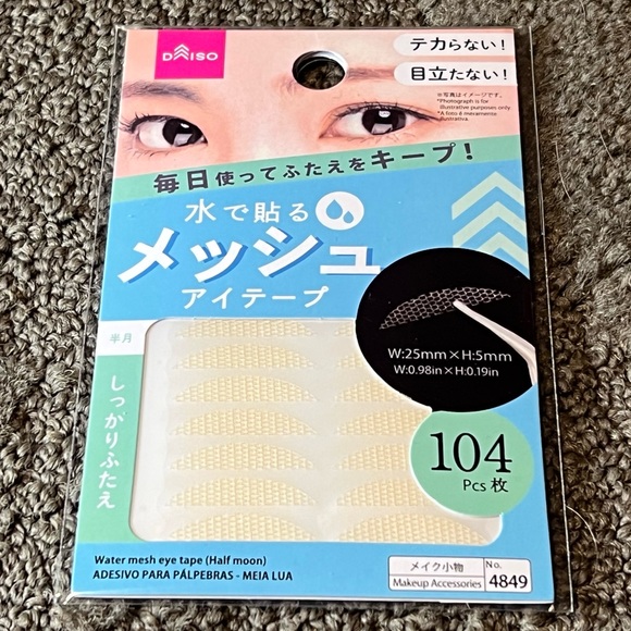Daiso | Makeup | Daiso Japan Eye Eyelid Tape Sticker Water Mesh Half ...